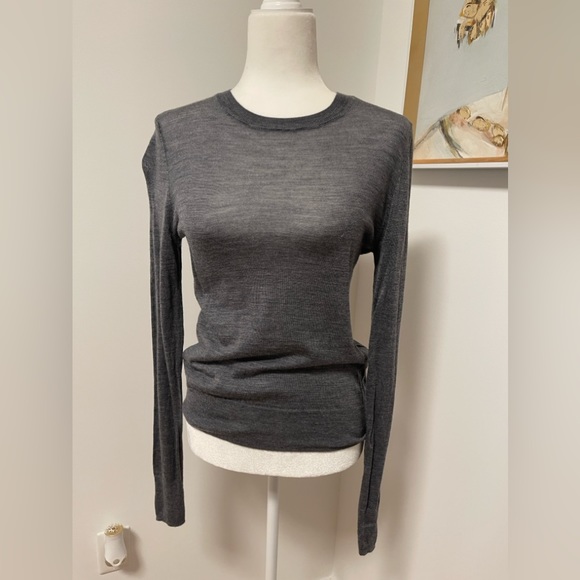 Zara | Sweaters | Zara Thin See Through Gray Sweater Euc | Poshmark